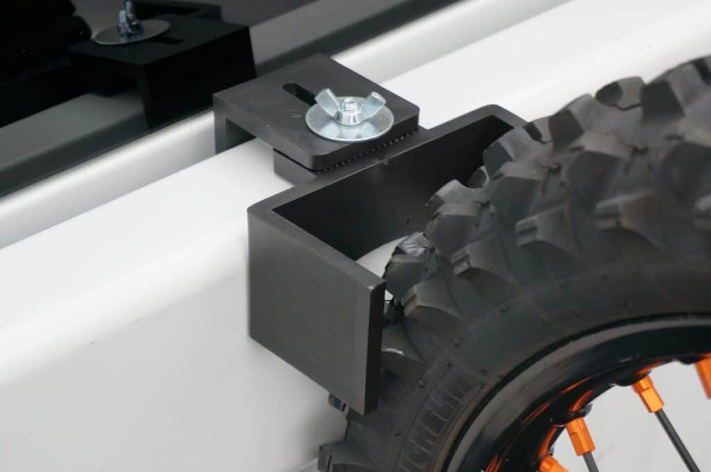 Tire Wedge™ Wheel Guide & Holder | HardlineProducts.com