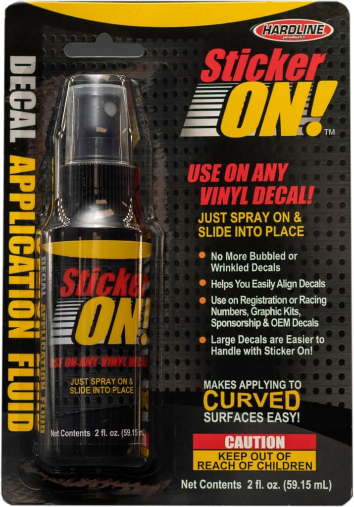 Sticker-On!™ Decal Application Fluid 2 oz. | HardlineProducts.com