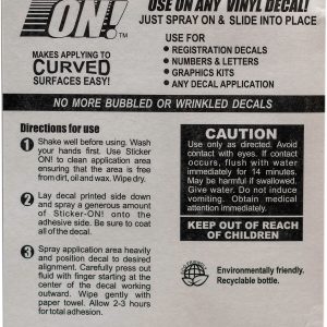 Sticker-On!™ Decal Application Fluid Professional-Grade Adhesive ...